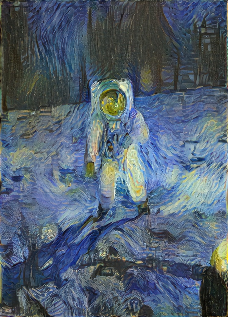 Starry Night Astronaut – NightCafe Creator